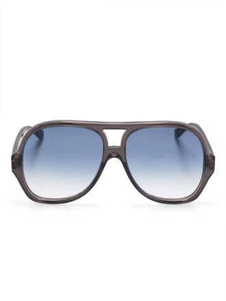 Chloé Getönte Pilotenbrille - Schwarz