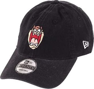 New Era Looney Tunes Taz Head Black 9Twenty Unstructured Strapback Cap - One-Size