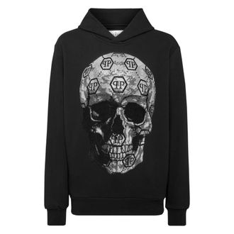 Philipp Plein Kapuzenpullover Skull - - Sweatshirts & Hoodies - Herren - Schwarzk - XL