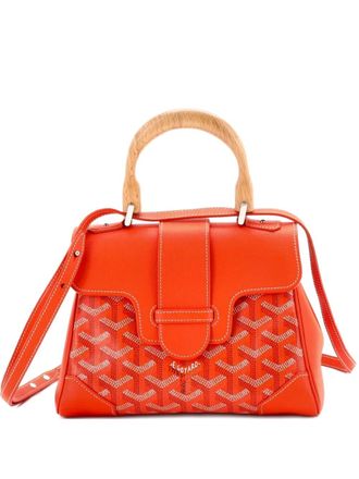 Goyard Saigon Top Handle Bag Canvas mit Mini-Schultertasche - Orange