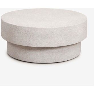 Sklum Runder Gartentisch aus Beton Selara &Oslash;90 cm