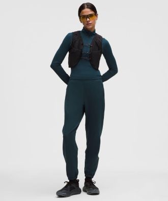 lululemon Adapted State Thermo-Jogger mit hohem Bund f&uuml;r Frauen - Gr&ouml;&szlig;e 10 in Indochine Blue