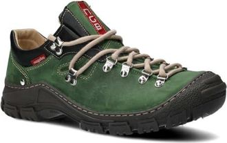 Nagaba Chaussures de randonn&eacute;e Masculin - en Cuir de Trekking - dext&eacute;rieur v&eacute;ritable, avec Lacets - Basses, d&eacute;contract&eacute;es - Mod&egrave;le 055 Vert - 43