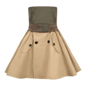 sacai Tr&auml;gerloses Kleid - - Skirts - Damen - Mehrfarbig - S