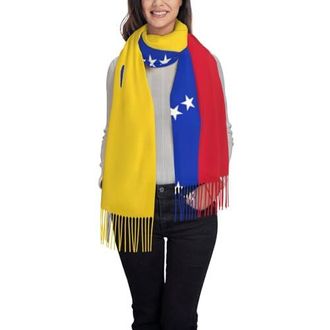 Generic &Eacute;charpe Ch&acirc;le Unisexe Foulard Femme Drapeau du Venezuela Mode Ch&acirc;le pour Party Femmes No&euml;l 68x196cm