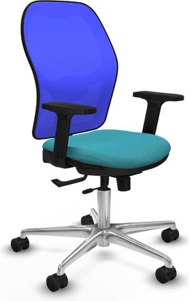 Piqueras y Crespo Sessel f&uuml;r Home Office Jorquera mit 2D-Armen, h&ouml;henverstellbare Lendenwirbelst&uuml;tze, ausgestattet mit Syncro/Traslack und eingespritztem Schaum. Mit Ro