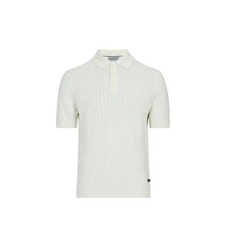 Pierre Cardin Polo &agrave; carreaux en tricot