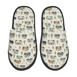 Generic Camping-Car (1) Unisexe Chaussures De Maison Chaud Pantoufles Antid&eacute;rapantes Slippers Pour Maison Automne Hiver M