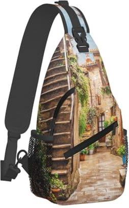 Generic Sacoche Tactique Rue italienne Mode Sacs Poitrine Multifonction Cross Body pour Voyage Cyclisme Randonn&eacute;e