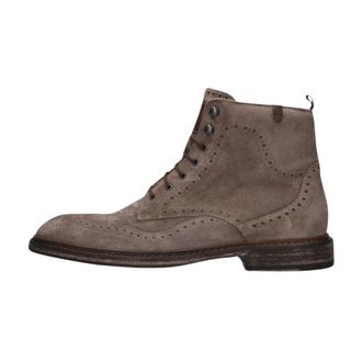 Floris Van Bommel Brogue Schn&uuml;rstiefel - - Shoes - Herren - Beige - 44 2/3 EU