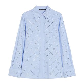 Pennyblack Femme, Blouses et Chemises, Bleu, Taille: 42 FR Camicia