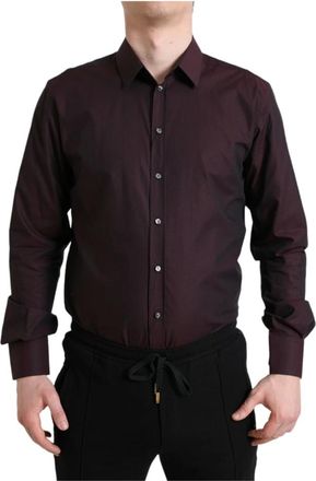 Dolce & Gabbana Homme, Chemises, Violet, Taille: 2XL Martini Chemise Habill&eacute;e