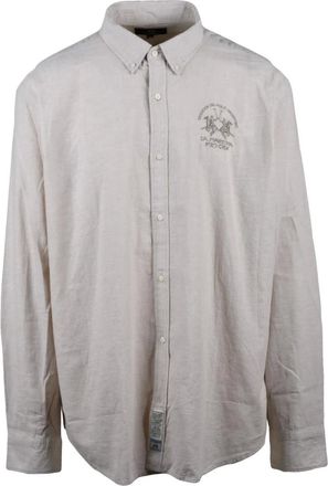 La Martina Homme, Chemises, Beige, Taille: 3XL Casual Chemises