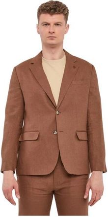 Liu Jo Leichte Jacke aus reinem Leinen - - Jackets - Herren - Braun - L
