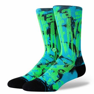 Stance Crew Socks - ATLIENS, Black, Large