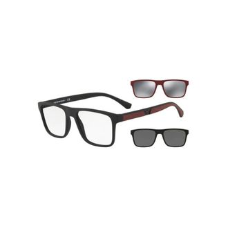 Emporio Armani unisex, Accessoires, Noir, Taille: 54 MM Lunettes Élégantes