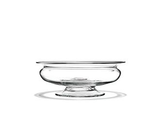 Holmegaard Blumenschale &Oslash;25 cm Old English aus mundgeblasenem Glas, klar