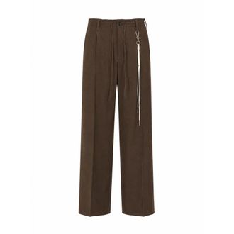 Song for the Mute Loose Pin Stitch Pant - - Trousers - Herren - Braun - M
