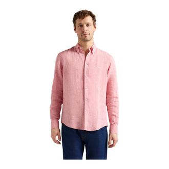 Harmont & Blaine Homme, Chemises, Rouge, Taille: 3XL Pure Linen Shirt