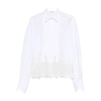 Ermanno Scervino Besticktes Baumwollhemd - - Blouses & Shirts - Damen - Wei&szlig; - 2XS