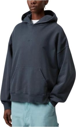 Carhartt Work in Progress Femme, Sweatshirts et sweats &agrave; capuche, Bleu, Taille: 42 FR Hooded Benton Sweat Jacket