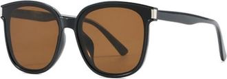 Generic Lunettes De Soleil Carr&eacute;es &Agrave; Grande Monture For Femmes, For Lext&eacute;rieur, Les Vacances, D&eacute;placements Quotidiens(Brown)