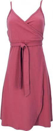 Guru Shop Minikleid aus Bio-Baumwolle, Wickelkleid, Sommerkleid - Himbeerrot, Damen, Size:XL