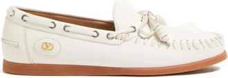Valentino Garavani Loafer - Flat Shoes Ivory - Gr. 40 (EU) - in Wei&szlig; - f&uuml;r Damen