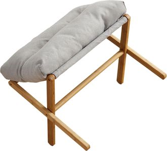 Generic ASHATA Zusammenklappbarer X-Bein-Fu&szlig;hocker, Weich Gepolstert, Multifunktionale Ablage f&uuml;r Wohnzimmer, Schlafzimmer, B&uuml;ro, Hergestellt aus Phyllostachy