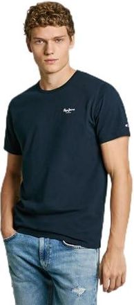 Pepe Jeans London Original Basic 3N T-Shirt pour Homme, Bleu (Dulwich Blue), XXL, Bleu (Bleu Dulwich), XXL