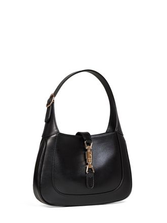 Gucci Womens Shoulder Bag Jackie Black Lambskin