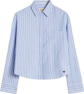 Max Mara Femme, Blouses et Chemises, Bleu, Taille: 36 FR Cartone Shirt
