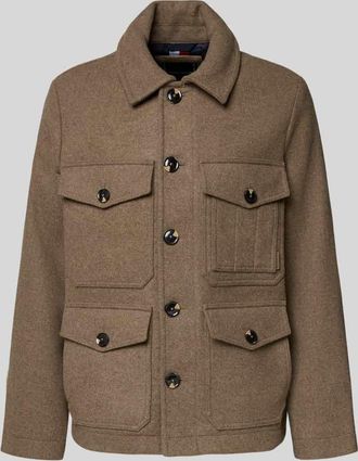 Tommy Hilfiger Regular Fit Jacke aus Woll-Mix