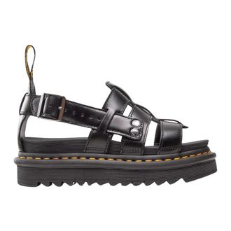 Dr. Martens Leder Schnalle Sandale Gummisohle - - Shoes - Damen - Schwarzk - 40 EU