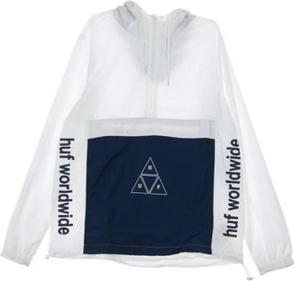 HUF Huf, Homme, Vestes, Blanc, Taille: XL Peak 3.0 Pull-On Windbreaker