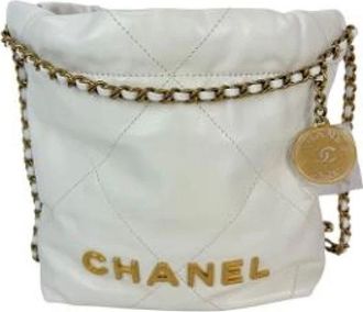 Chanel Pre-owned Cuir sacs-chanel - Femme - Pre-owned - Blanc - Taille: ONE Size