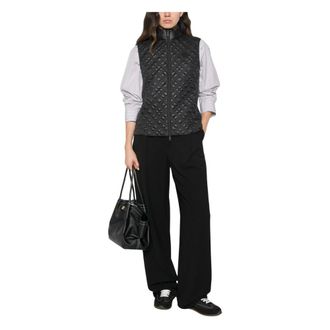 Moncler Femme, Vestes, Noir, Taille: 38 FR Veste matelass&eacute;e sans manches