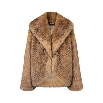 Rotate Rotate Birger Christensen - Veste en fausse fourrure 1753 - Femme - Vestes - Brun - Taille: 34/36 FR