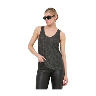 Pinko Leinen-Top - - Tops - Damen - Schwarzk - XS