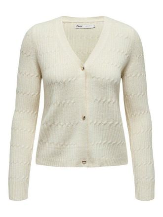 Only Strickjacke ONLKATIA LS CABLE V-NECK CARDIGAN CC KNT