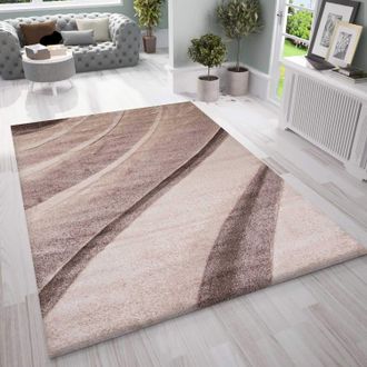Vimoda Designer Moderner Wellen Teppich Wohnzimmer Inneneinrichtung Neu, Ma&szlig;e:120x170 cm