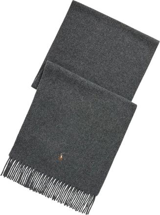 Polo Ralph Lauren Fringe Virgin Wool Scarf - Homme - Accessoires - Gris - Taille: ONE Size