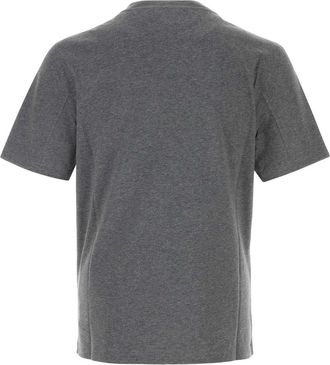 Brunello Cucinelli Embroidered Logo T-Shirt - Gray