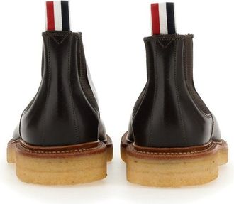 Thom Browne Leather Chelsea Boot - Brown