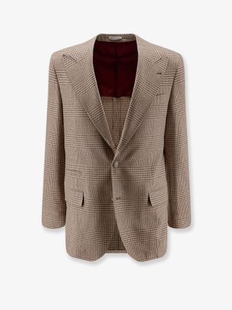 Brunello Cucinelli Single-breasted wool and cashmere blazer - BRUNELLO CUCINELLI - gender_Man