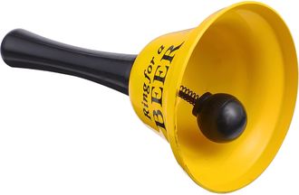 Amosfun Handglocke Metall Rezeptionsglocke Tischglocke Gelb Mehrzweck f&uuml;r Abendessen Hotelservice Meditationsgebet Haustiere Esszimmer Hochzeitsfeier Weihnach