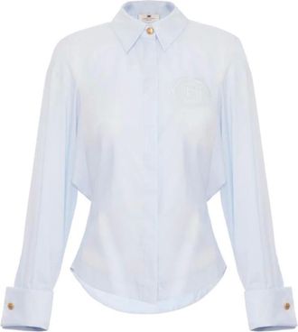 Elisabetta Franchi Damen, Blusen & Hemden, Blau, SGr&ouml;&szlig;e