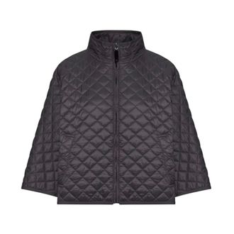 Max Mara Femme, Vestes, Noir, Taille: 36 FR Cape Réversible Imperméable Matelassée