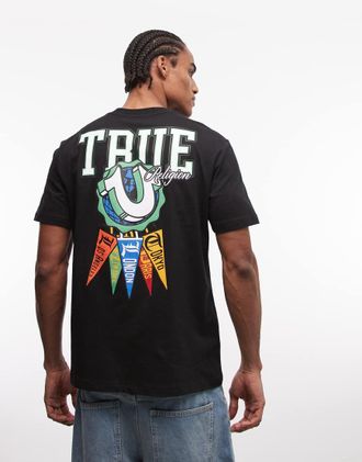 True Religion Pennants - T-shirt - Noir de jais