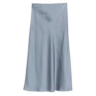 Le Tricot Perugia A-Linien-Faltenrock - - Skirts - Damen - Blau - S